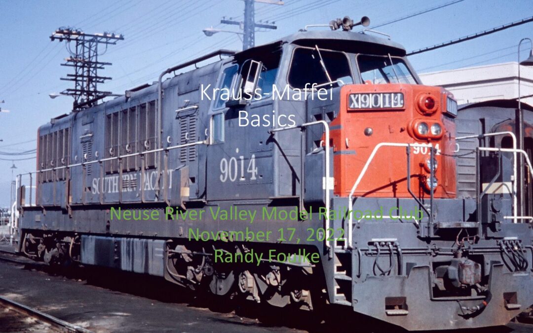 NRV KM DIESEL BASICS | Neuse River Valley Model Railroad Club