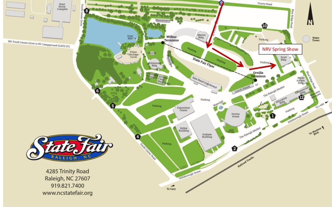 State Fairgrounds Map Spring Show | Neuse River Valley Model Railroad Club